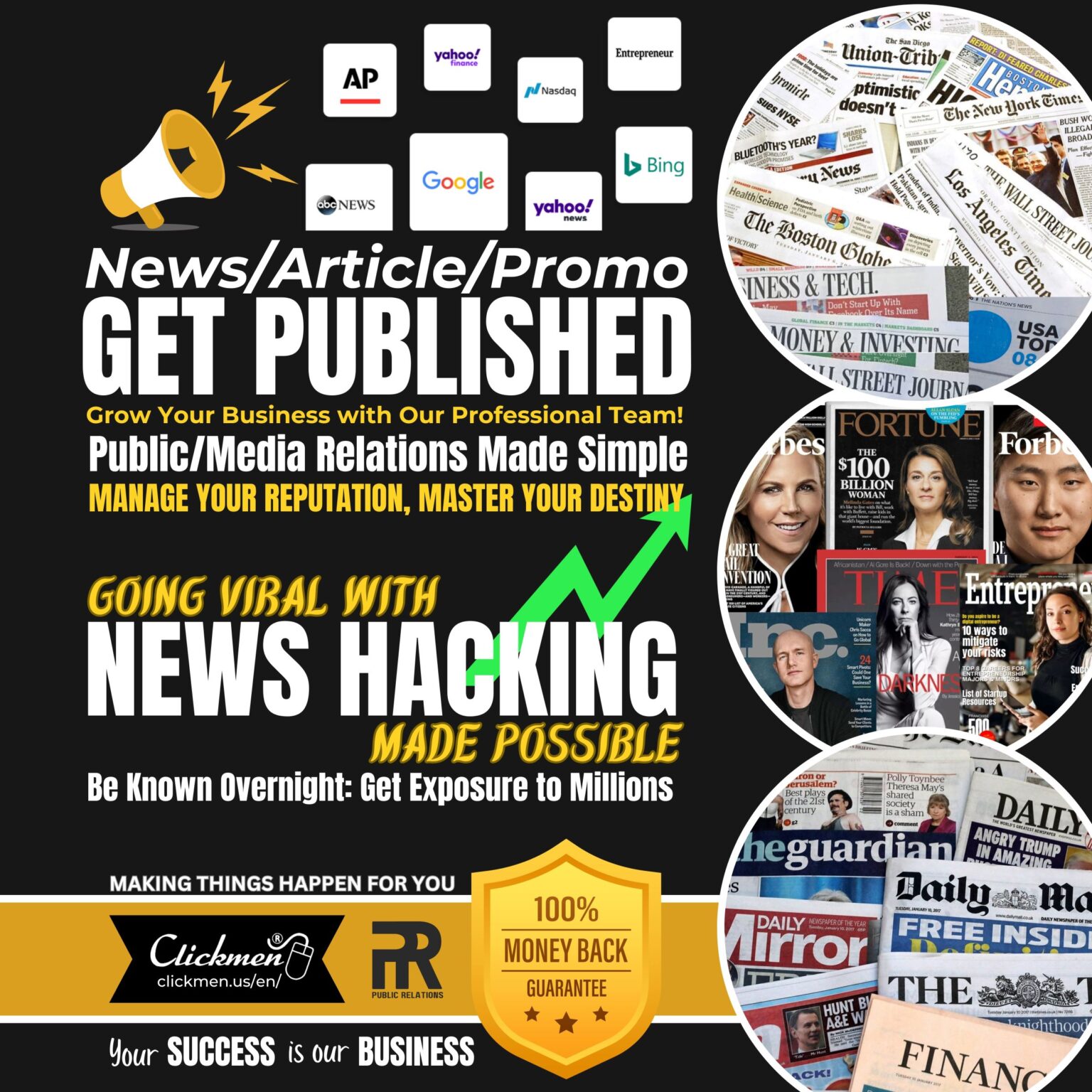 Award-Winning Public Relations (PR) Services – Clickmen™ Digital ...